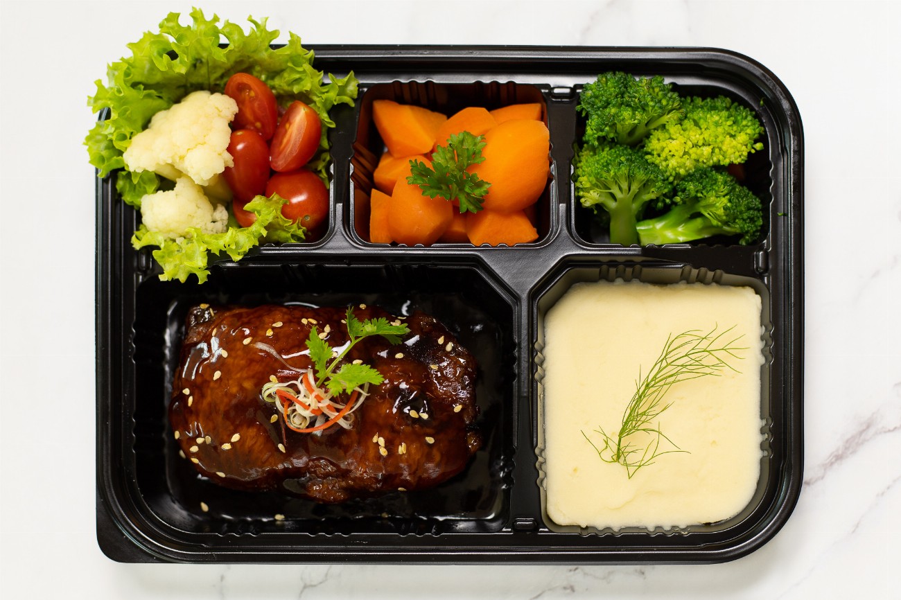 Chicken with Teriyaki Sauce Bento